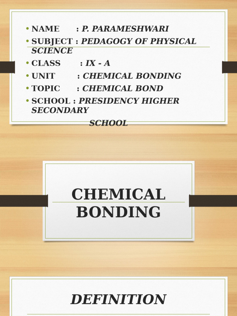 Chemical Bonding | PDF