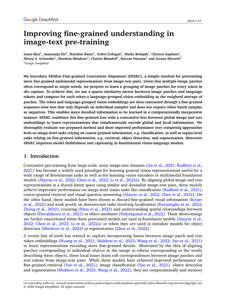 Improving Fine-Grained Understanding in Image-Text Pre-Training | PDF | Image Segmentation ...
