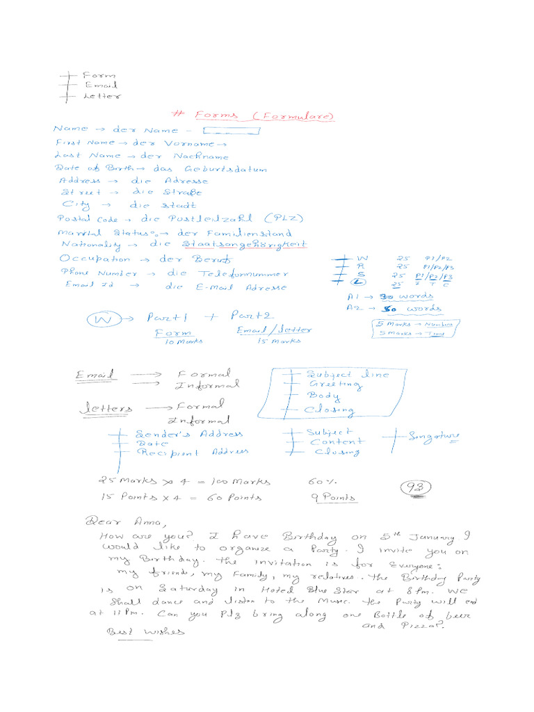 Form Letter Email Part 1 | PDF