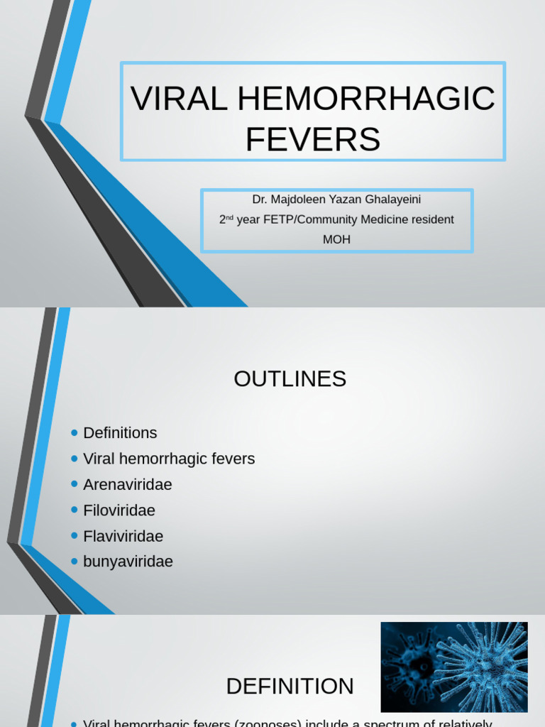 Overview of Viral Hemorrhagic Fevers | PDF | Yellow Fever | Epidemiology