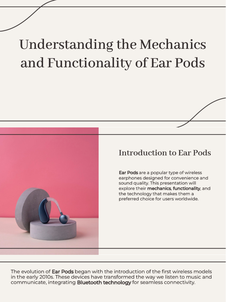 Ear Pods: Mechanics & Features | PDF