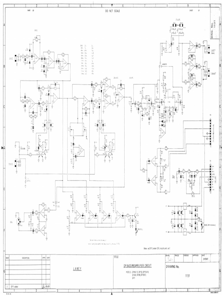 Laney Dp100 Dp150 Dp300 Dp310 Dp11 Bass Preamplifier | PDF
