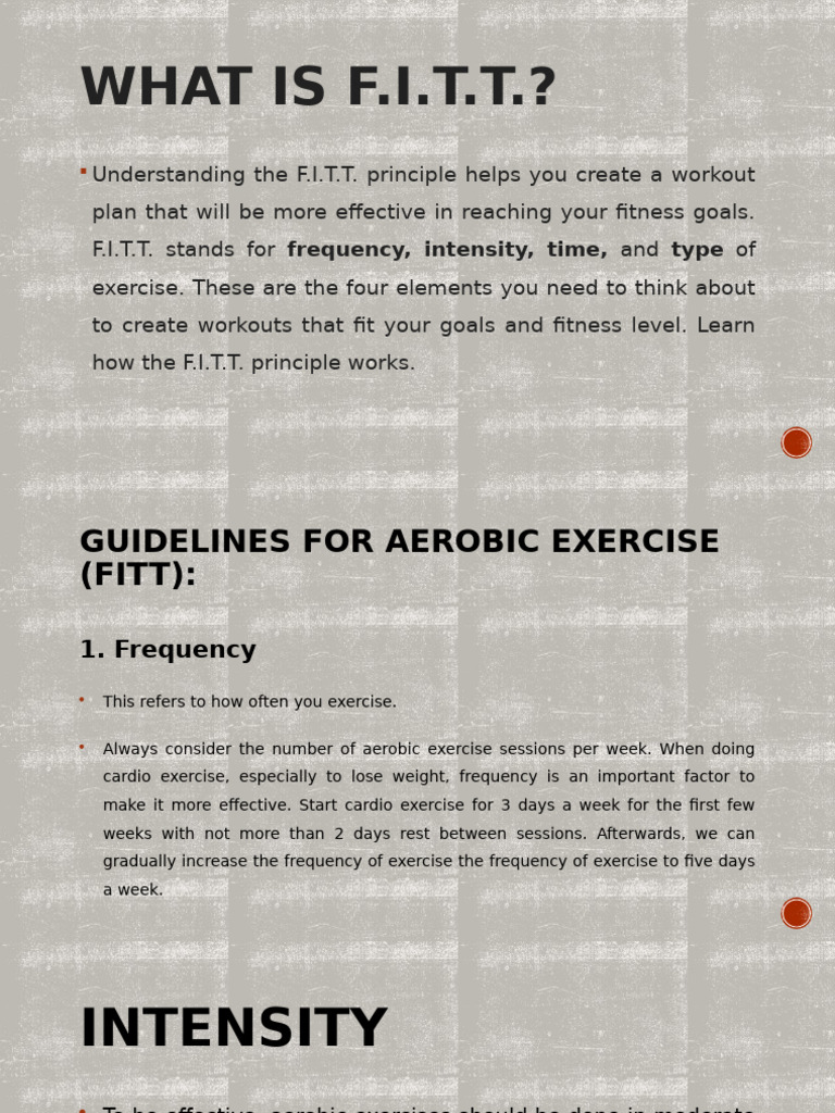 FITT Principle | PDF