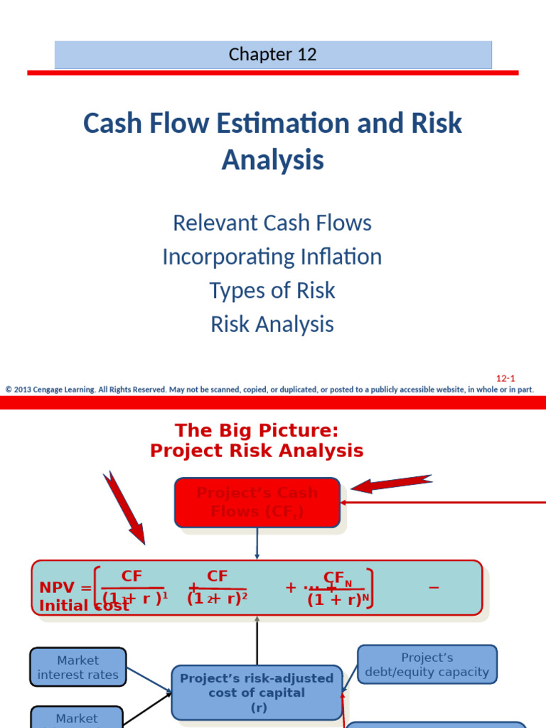 4 - Cash Flow Estimation and Risk Analysis | PDF | Net Present Value | Depreciation