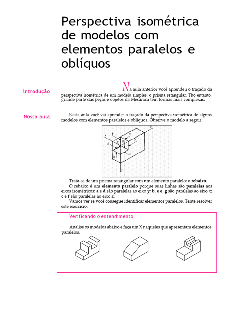 Perspectiva Isométrica de Peças | PDF | Perspectiva (gráficos)