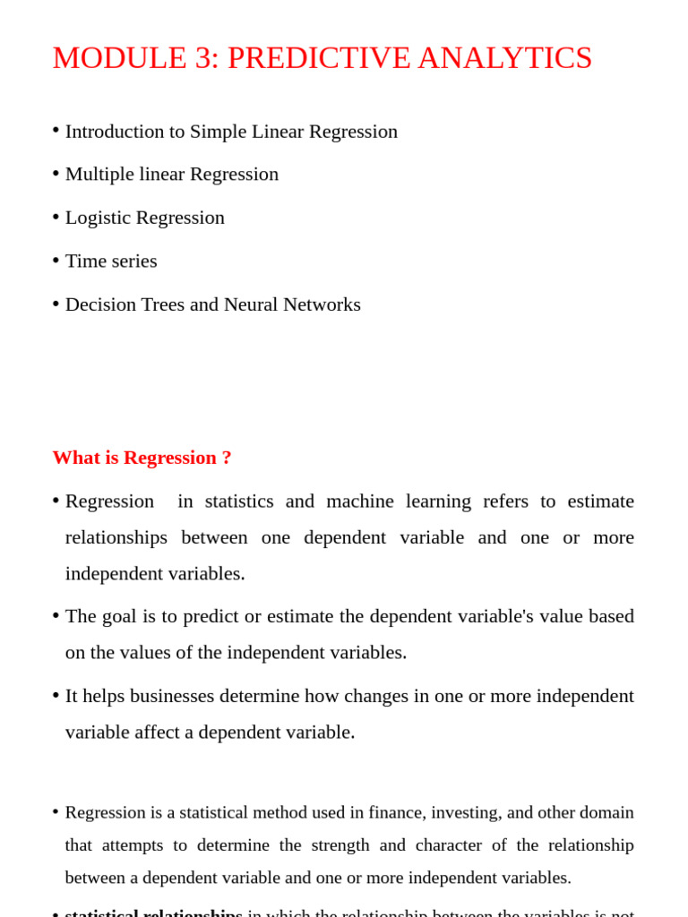 BA3-4-5modules | PDF | Errors And Residuals | Linear Regression