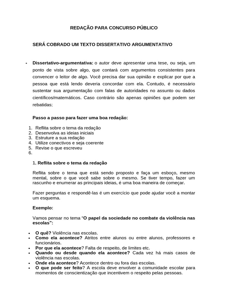 Redação para Concurso Público | PDF | Brasil | Economia