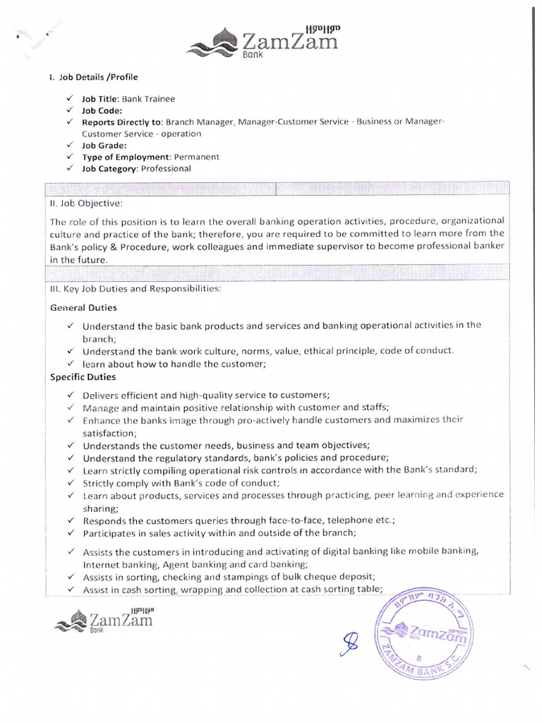 BAnk Trainee | PDF
