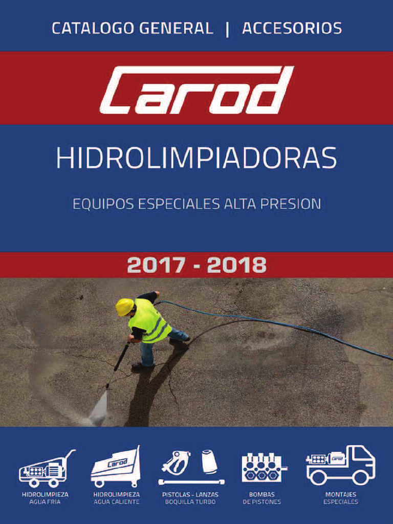 Maquinaria CAROD: Hidrolimpiadoras y Más | PDF | Motor diesel | Ingeniería