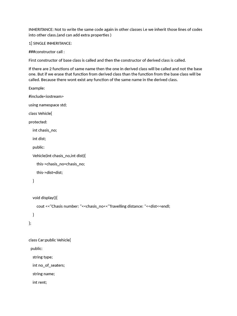 Inheritance Pdf Inheritance Object Oriented Programming Namespace 8741