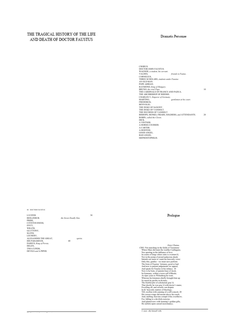 Faustus: A Scholar's Downfall | PDF | Religious Belief And Doctrine