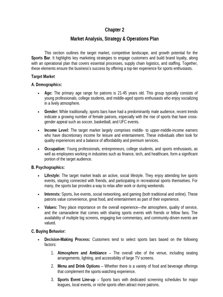 SAMPLE-CHAPTER-2_BUSINESS-PROPOSAL | PDF | Bar (Establishment ...