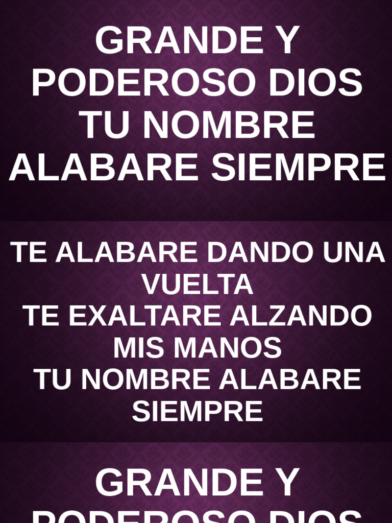 Grande y Poderoso Dios | PDF
