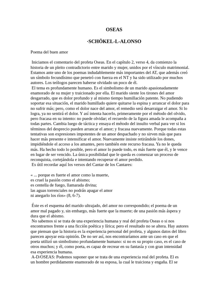 Schökel OSEAS | PDF | Amor | Justicia