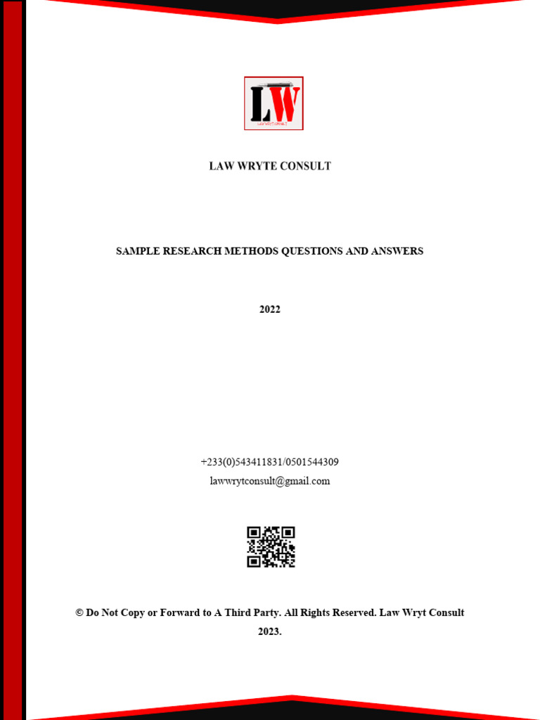 RESEARCH METHODS | PDF | Sampling (Statistics) | Validity (Statistics)