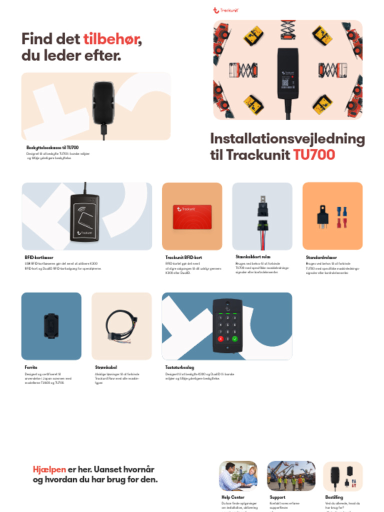 Trackunit - Installation - TU700 - DA | PDF