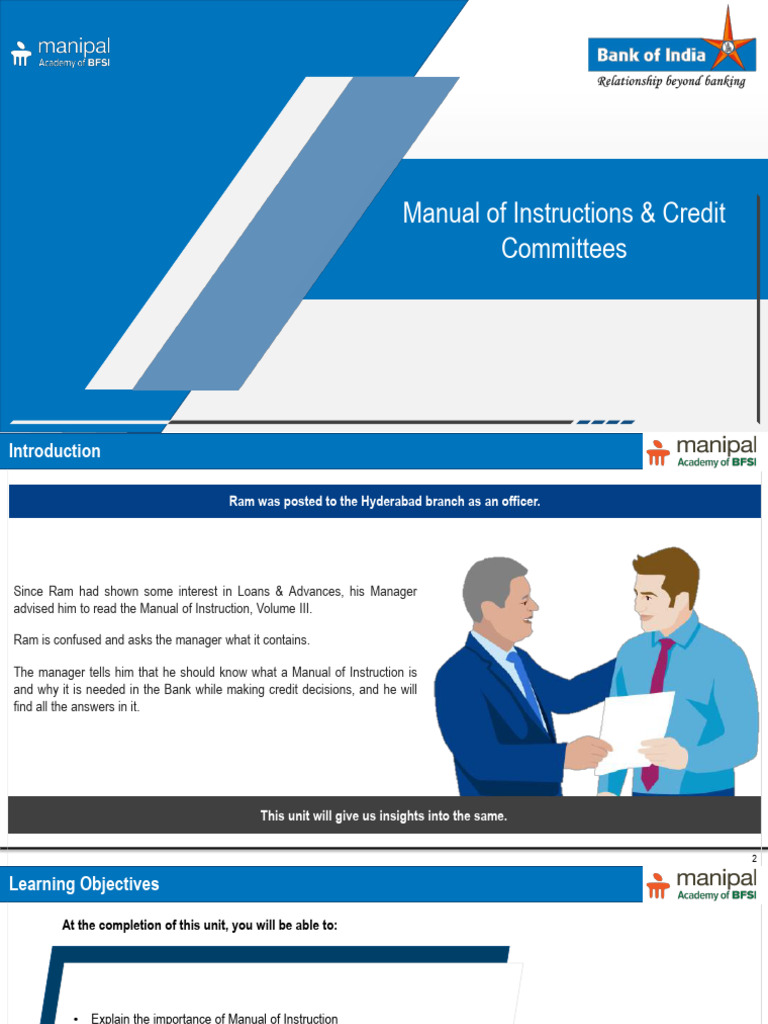 Bank Credit Manual for Officers | PDF | Banks | Securities (Finance)