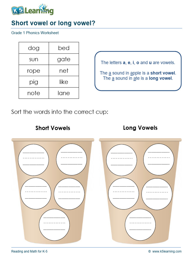 grade-1-short-long-vowels- | PDF