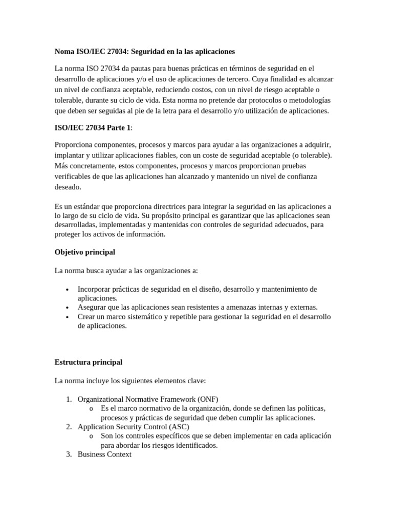 Noma ISO 27034 | PDF | La seguridad informática | Seguridad