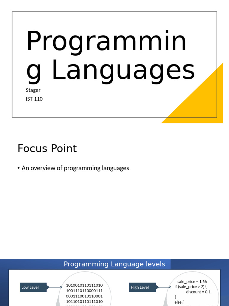 L06-Programming Languages | PDF