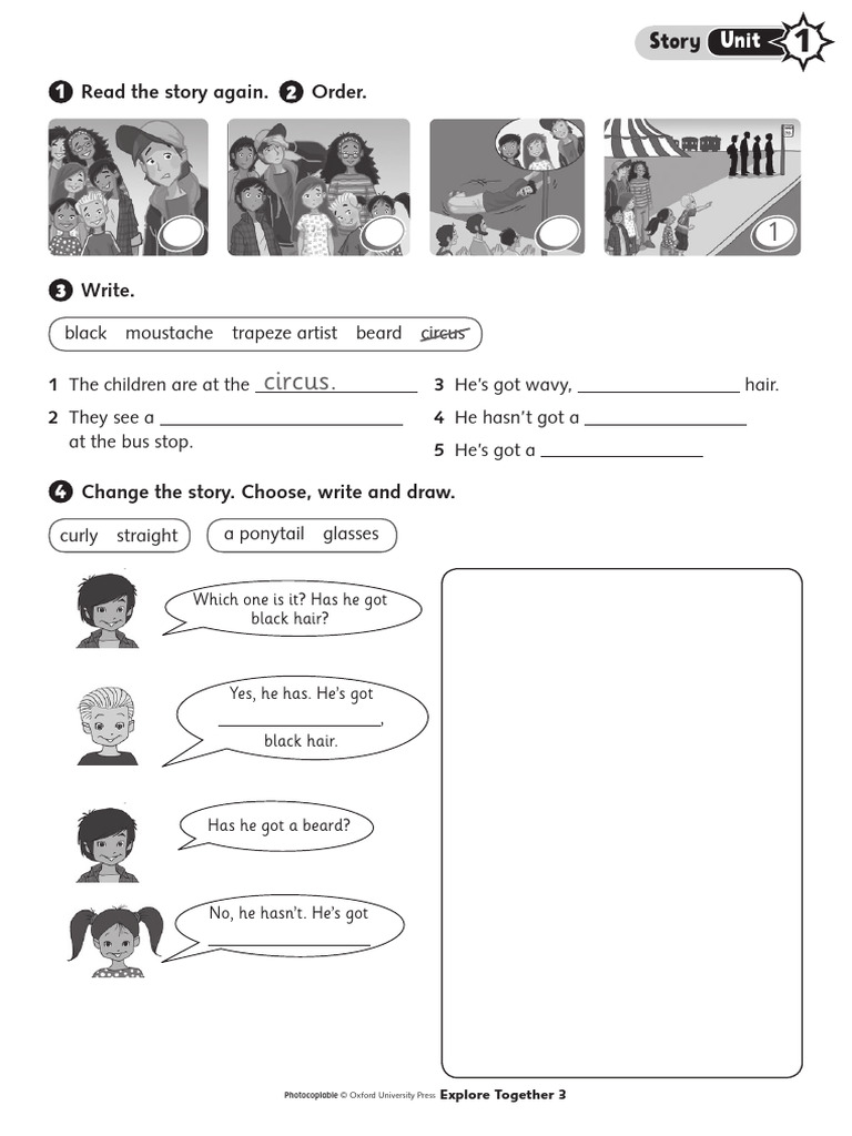 Explore-Together 3 Story Worksheets | PDF