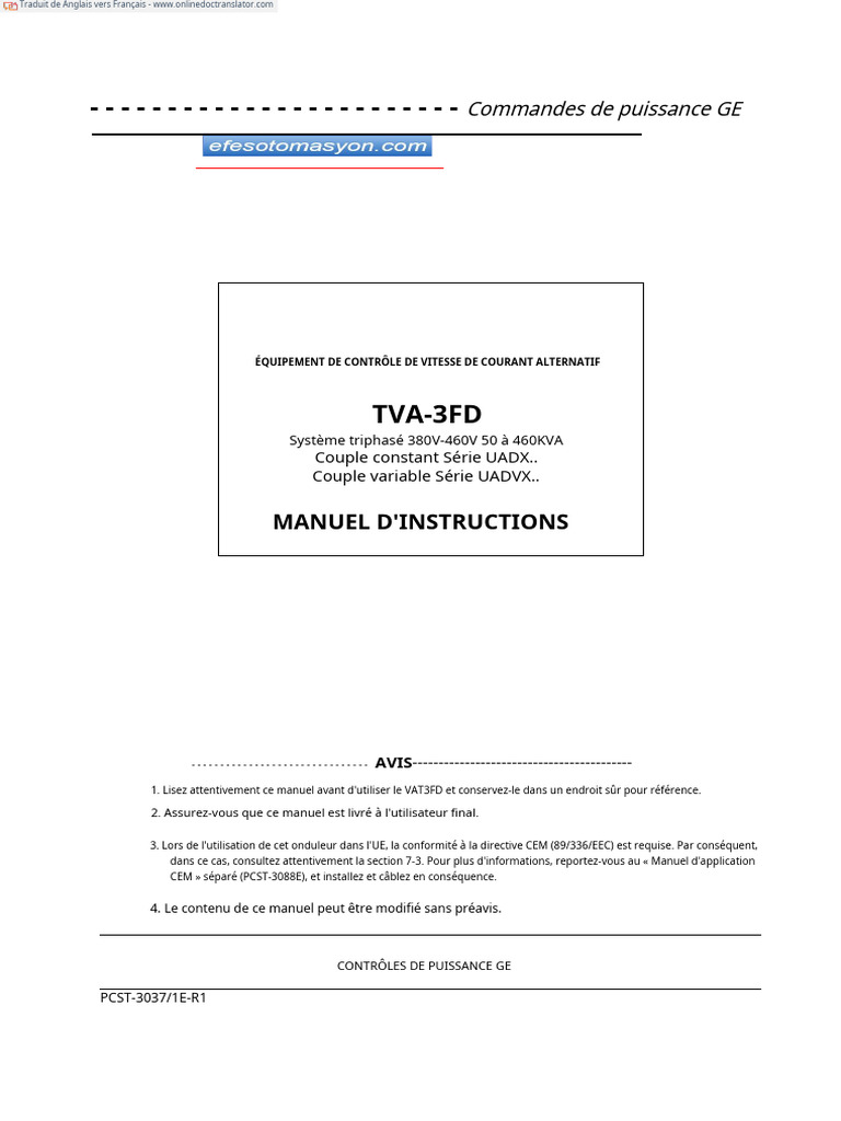 Vat-3fd Instruction | PDF | Compatibilité électromagnétique ...