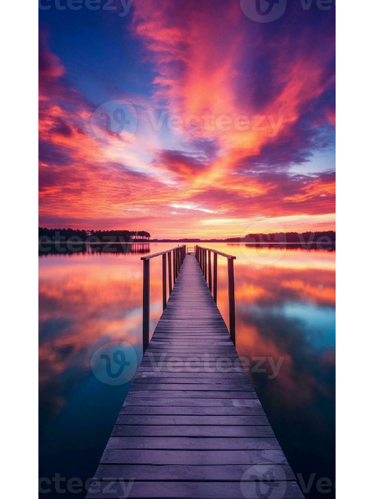 30634070 Creare Un Alta Risoluzione Immagine Di Un Sereno Tramonto Al Di Sopra Di Un Calma Lago ...