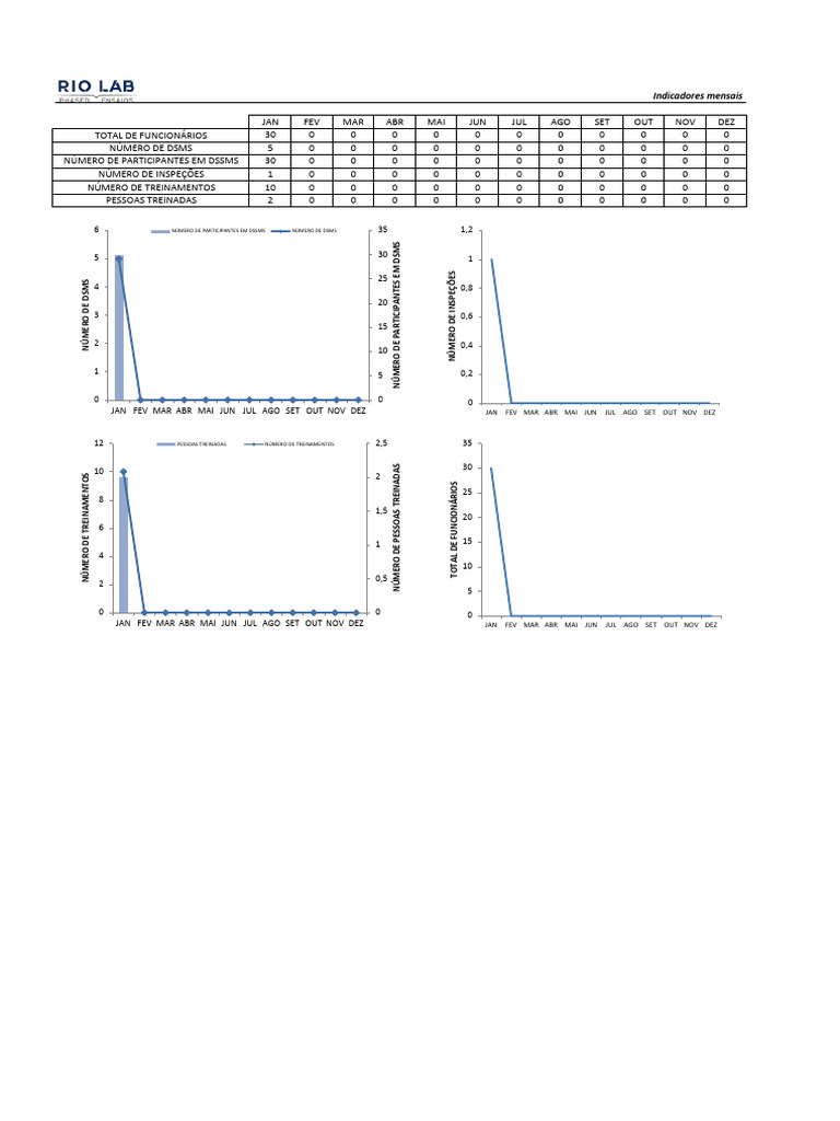 Indicador Anual - Rio Lab | PDF