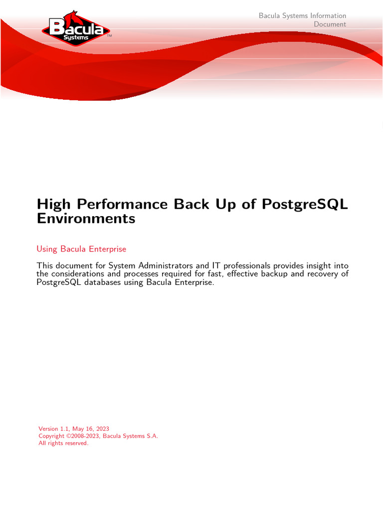 postgresql | PDF | Postgre Sql | Backup postgresql | PDF | Postgre Sql | Backup