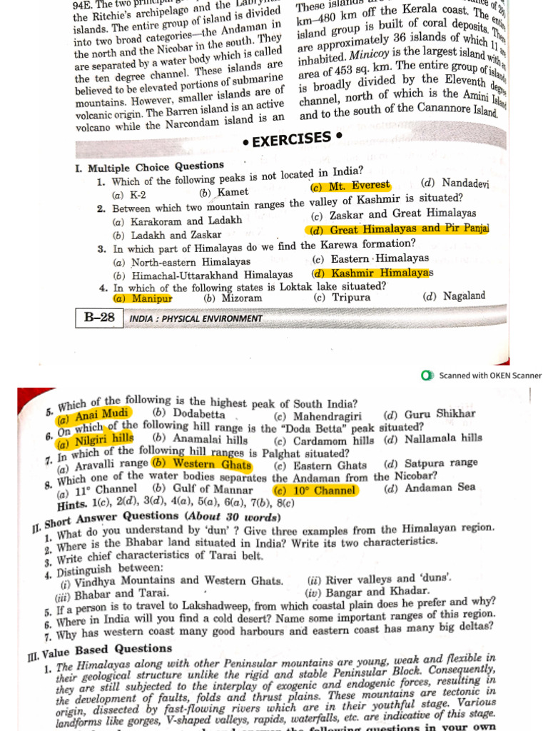 Geography Chapter 2 Structure and Physiography | PDF