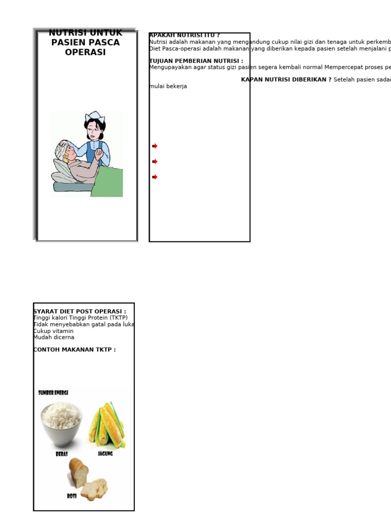 a-leaflet-nutrisi-pasca-operasi_compress (1) | PDF