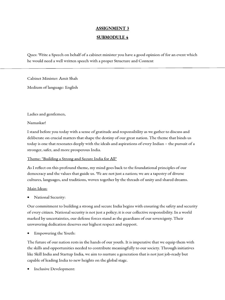 Assignment 3 - SM4 | PDF | Political Science