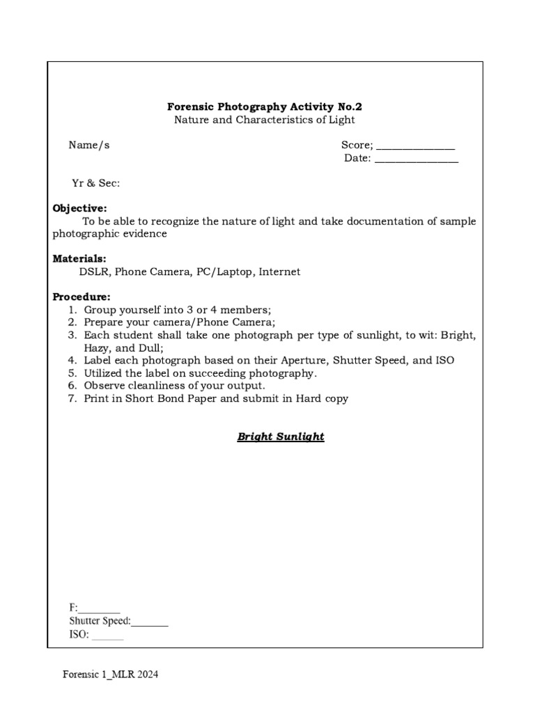 Light Classification | PDF