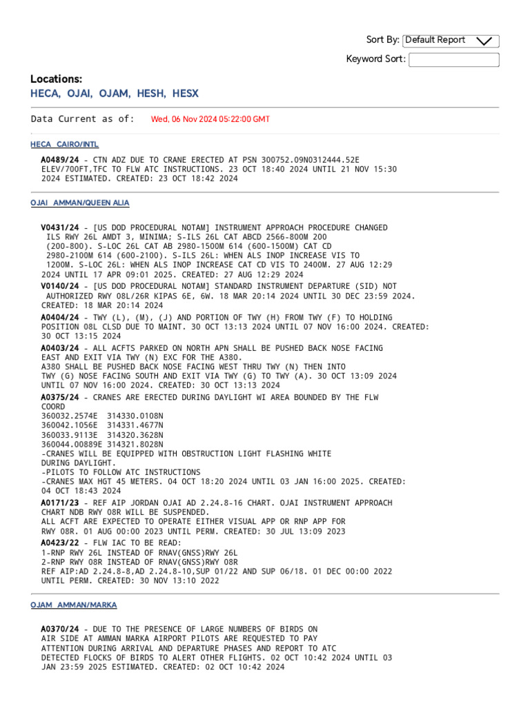 Defense Internet NOTAM Service | PDF | Air Traffic Control | Aerospace Engineering