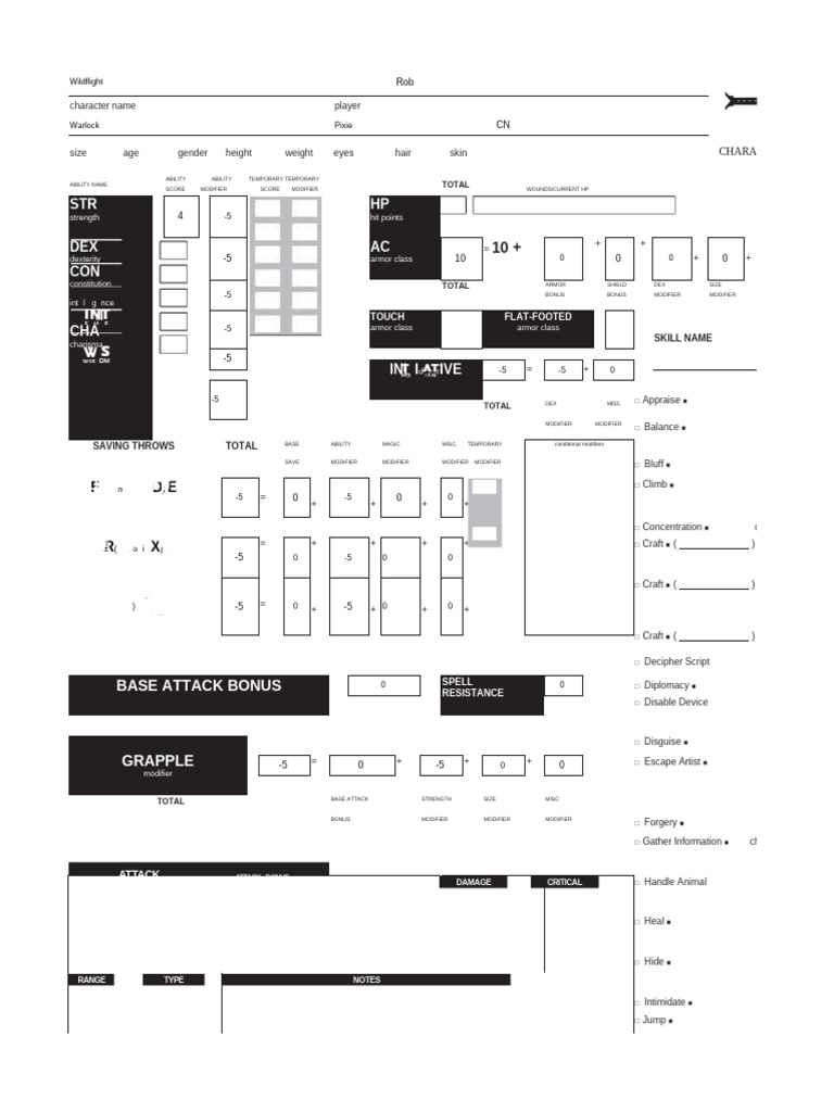 20240417015227!interactive DND 3.5 Character Sheet | PDF | Role Playing ...