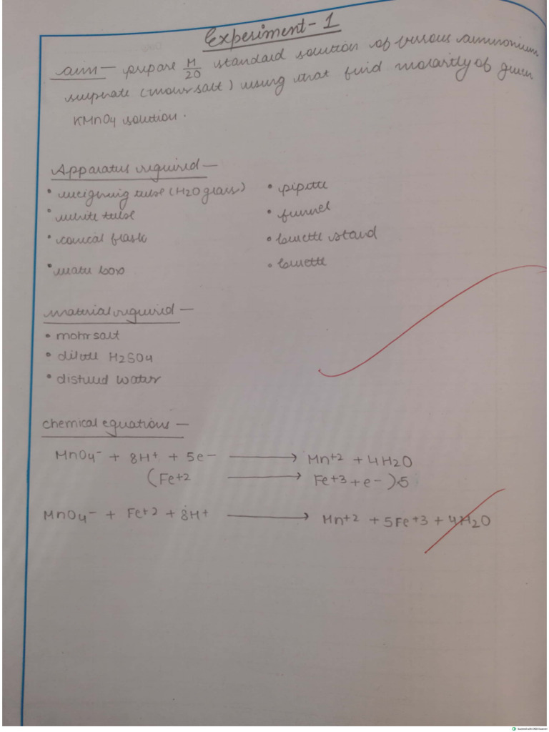 Chemistry Practicals Class 12 | PDF