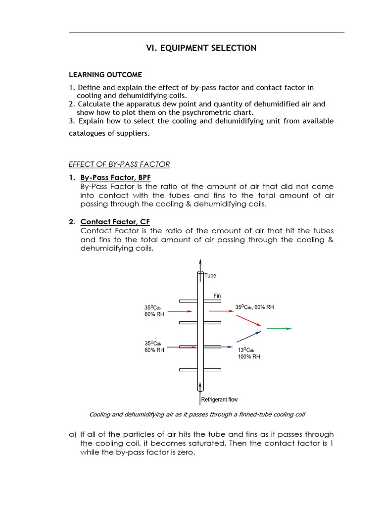 MODULE VI Equipment Selection | PDF | Air Conditioning | Heat