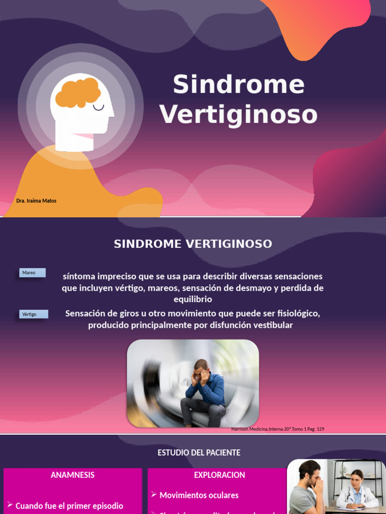 Sindrome Vertiginoso | PDF | Migraña | Vértigo