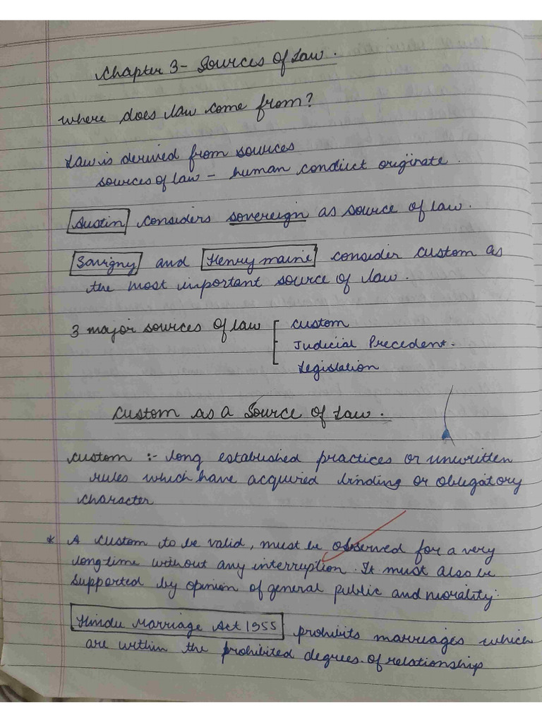 UNIT 3 CH 3 Sources of Law | PDF