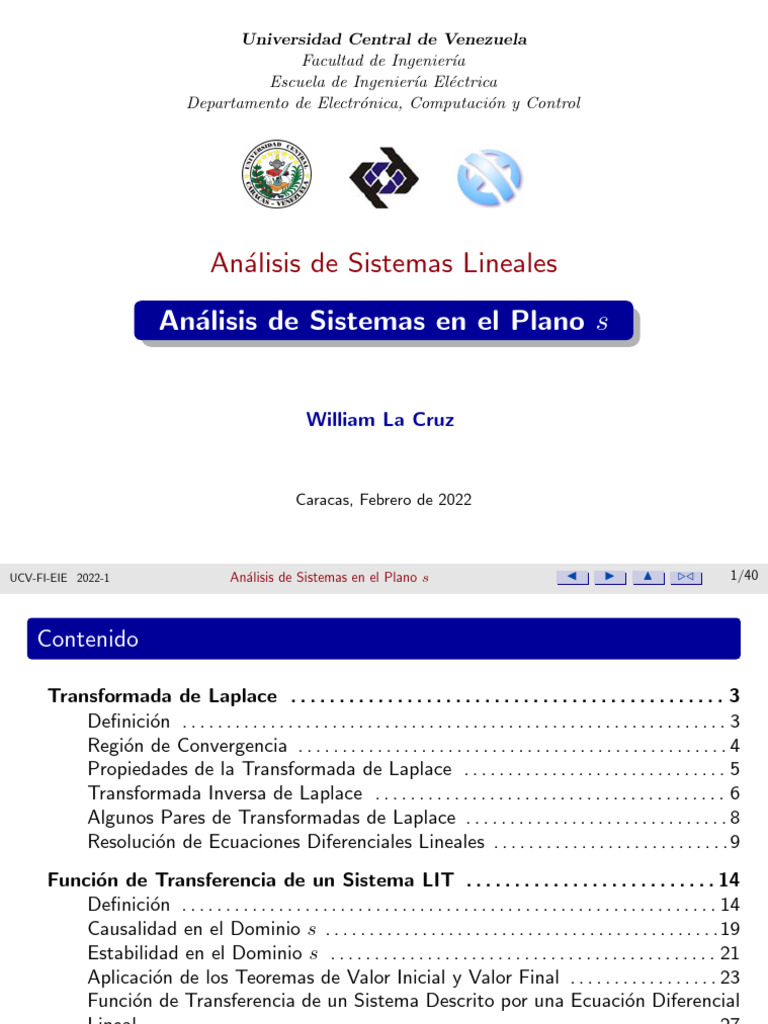 Analisis Sistemas Plano S | PDF | Ecuaciones | Matemáticas