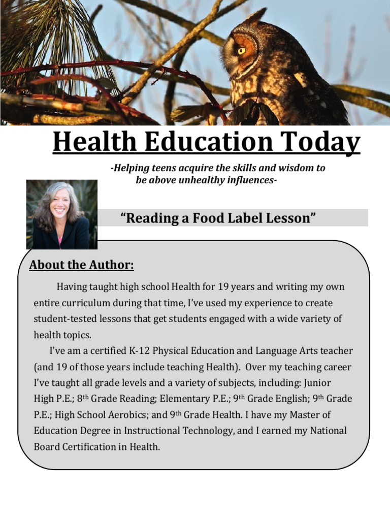 Food Label Reading Directions | PDF | Fat | Trans Fat