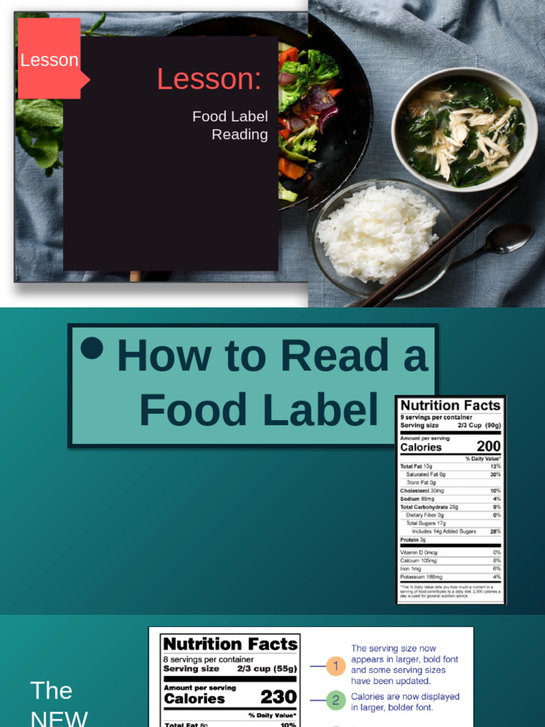 Food Label PowerPoint | PDF | Nutrition | Diet & Nutrition