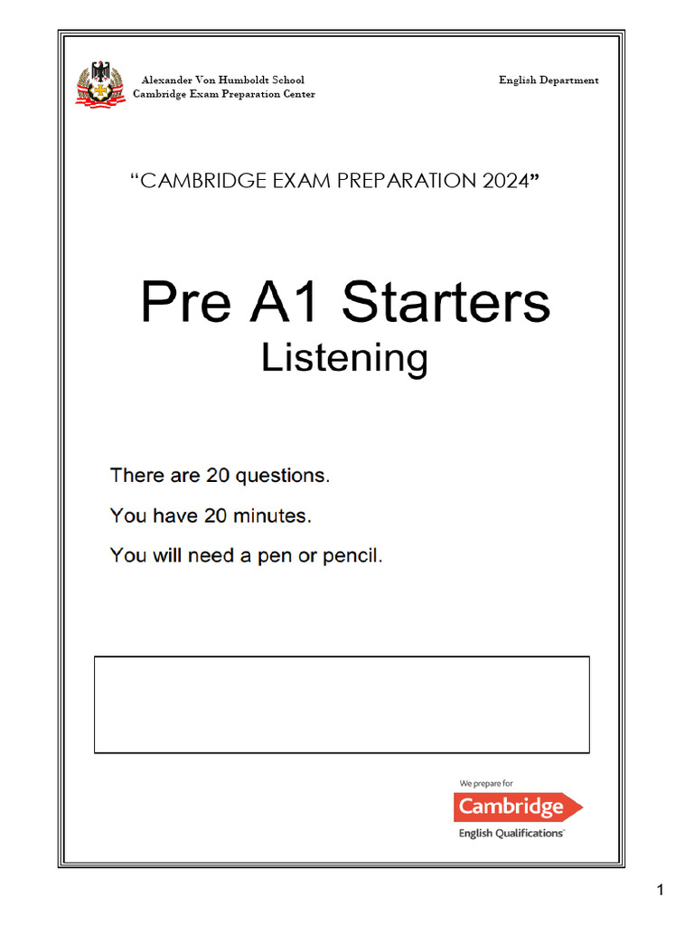 Cambridge Exam Prep 2024 Guide | PDF
