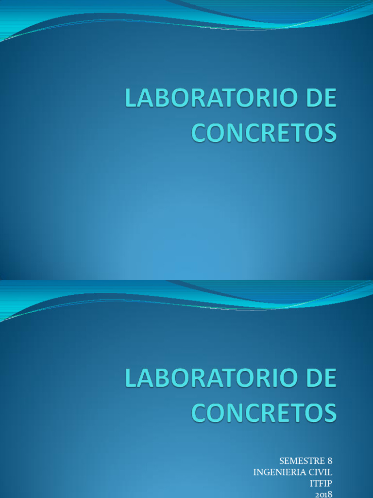 Laboratorio de Concretos | PDF | Hormigón | Cemento