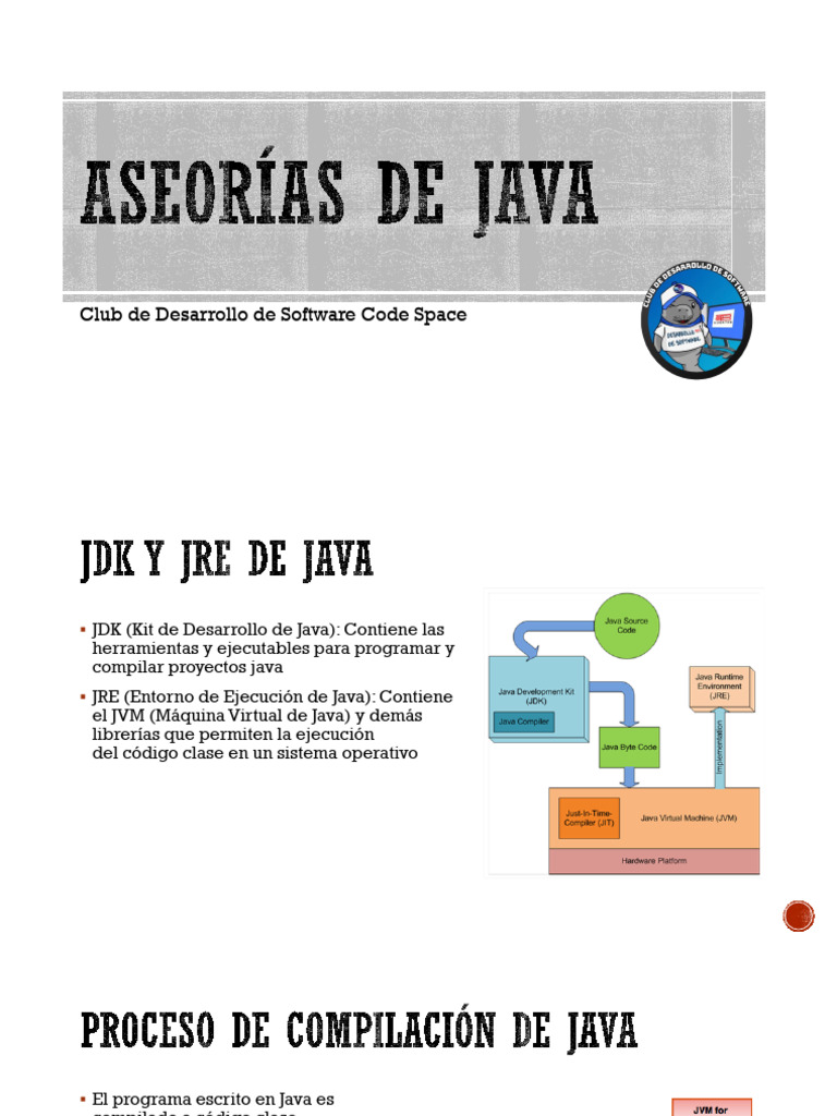 ASEORÍAS DE JAVA, Presentacion Axiliar | PDF