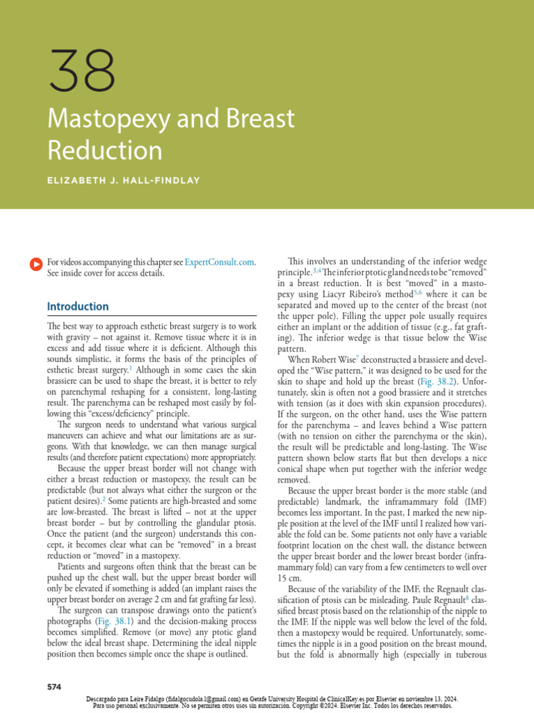 Mastopexy and Brease Reduction | PDF | Breast | Organ (Anatomy)