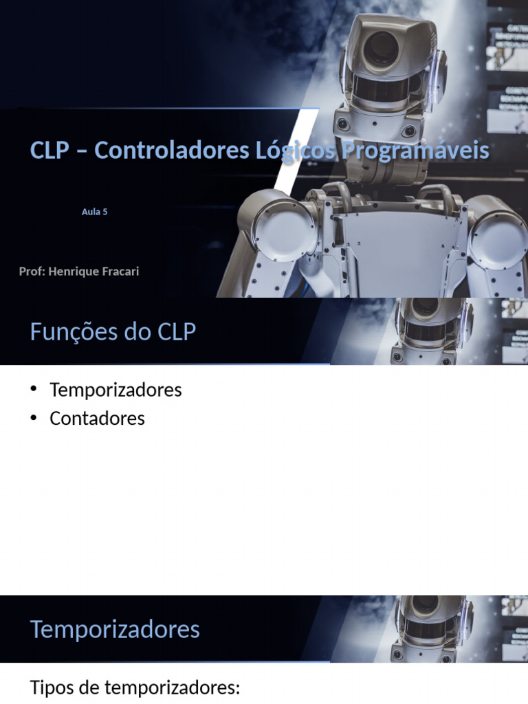 Funções de Temporizadores e Contadores em CLPs | PDF | Controlador ...
