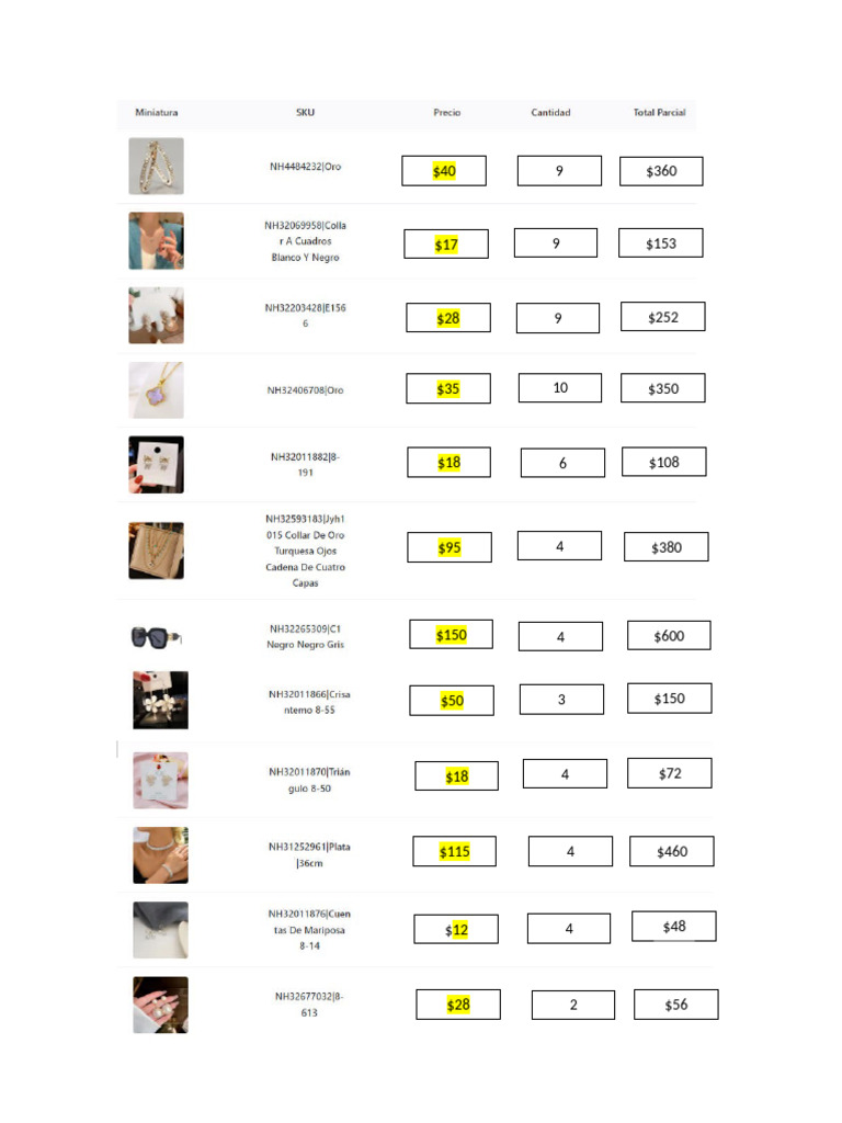 Eunique Accesorios (Venta) | PDF