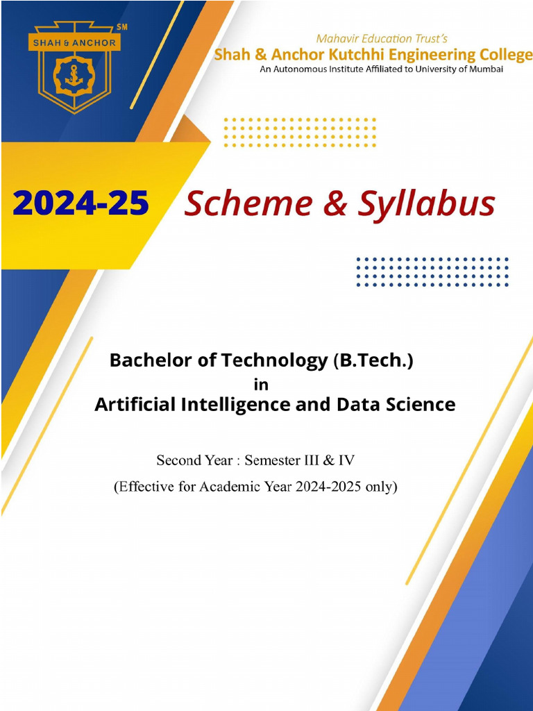 Second-Year Syllabus (Effective For Academic Year 2024-25 Only) | PDF ...