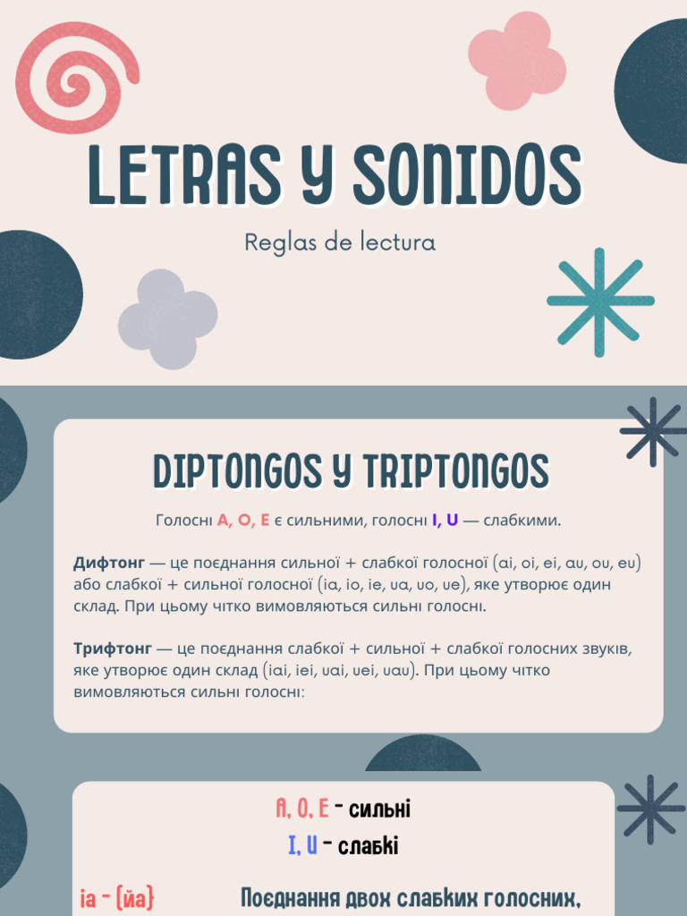 Letras y Sonidos. Vocales. | PDF